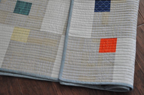 A modern quilt inspired by a tile floor - telafante